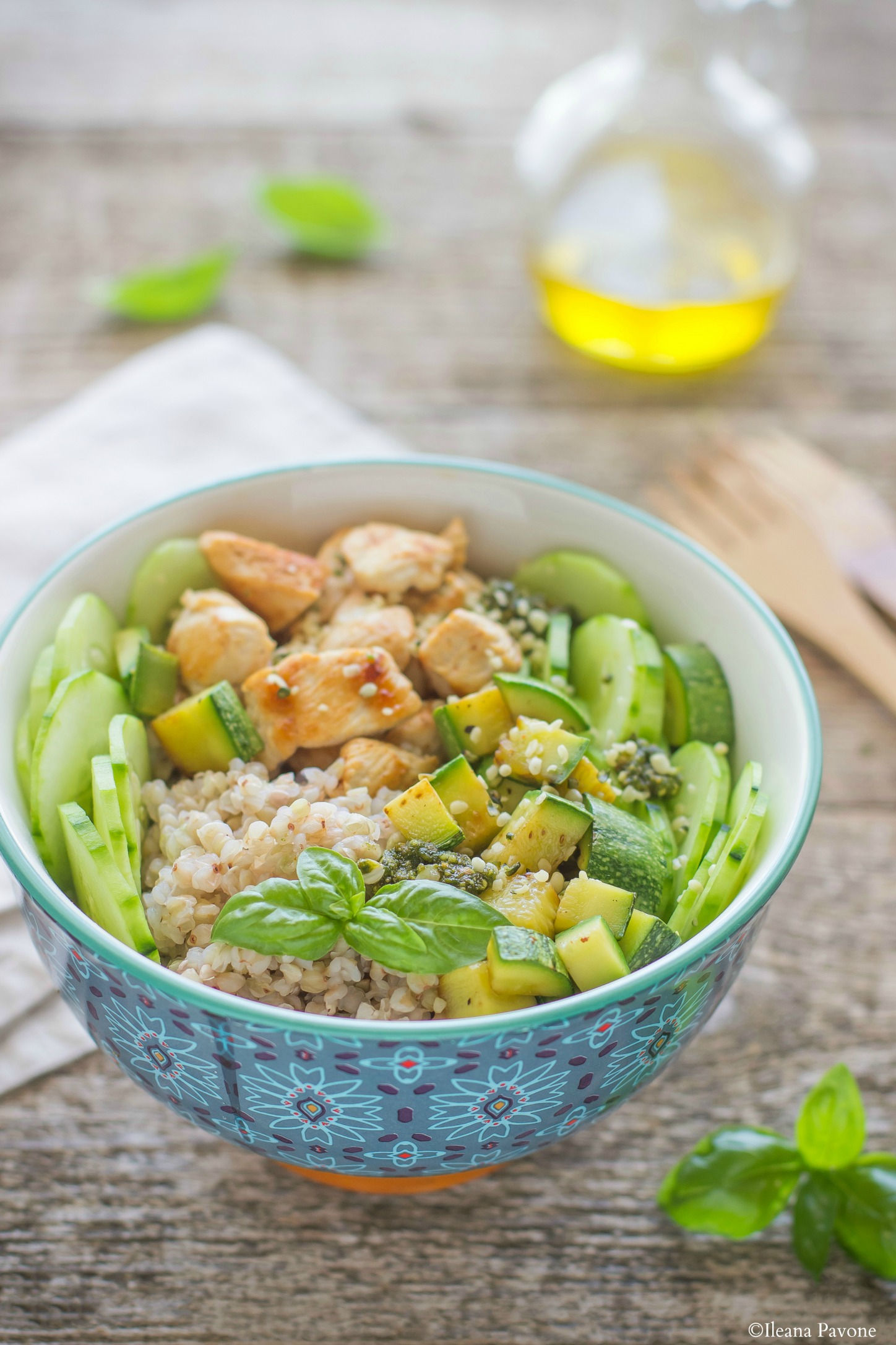 Bowl di grano saraceno e pollo - ricetta senza glutine